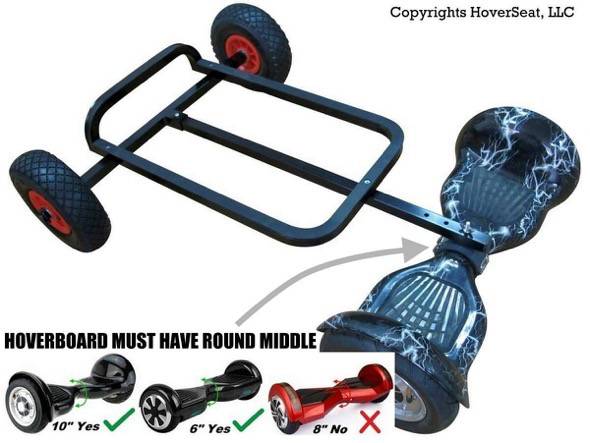 HoverSeat Hoverboard Chair Conversion Kit Seat Frame | GadgetKing.com